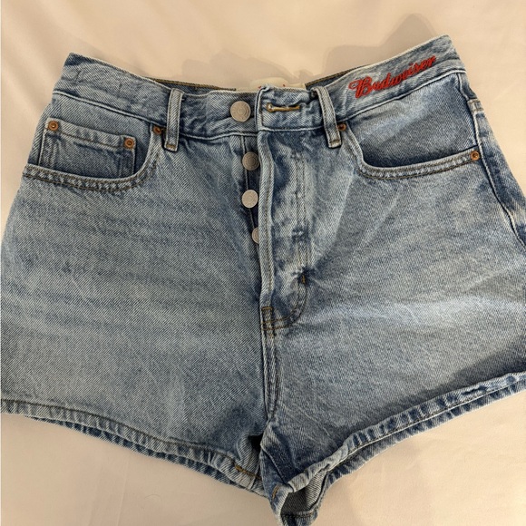 Budweiser | Shorts | Budweiser Light Blue Jean Shorts | Poshmark